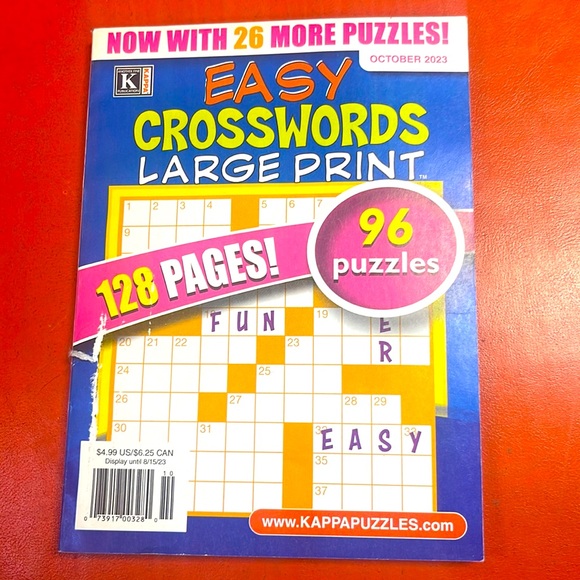 Kappa | Games | Crossword Puzzle Book | Poshmark